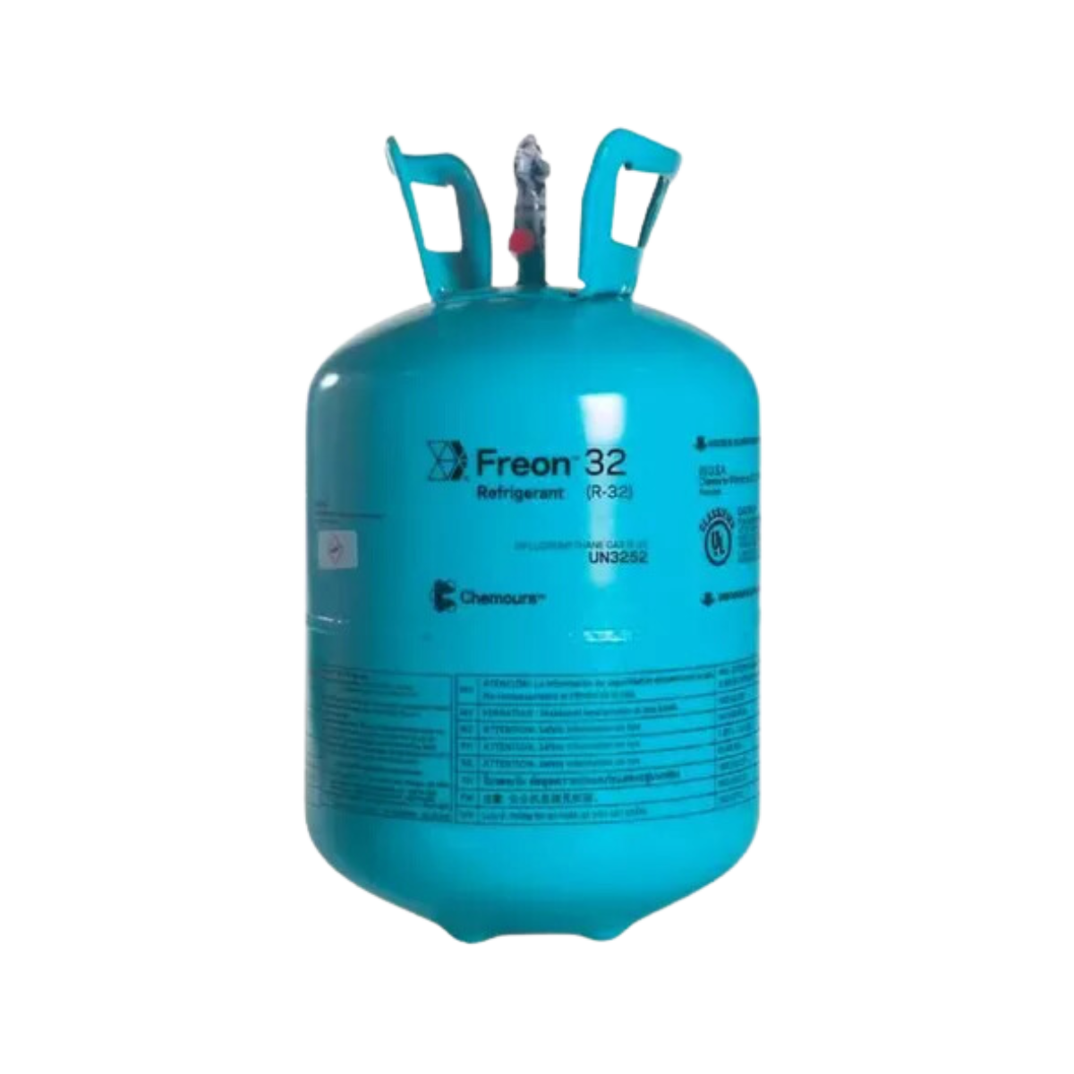 REFRIGERANTE FREON (R-32) 9.5KG/20.94LB CHEMOURS-DUPONT – FrioAire ...