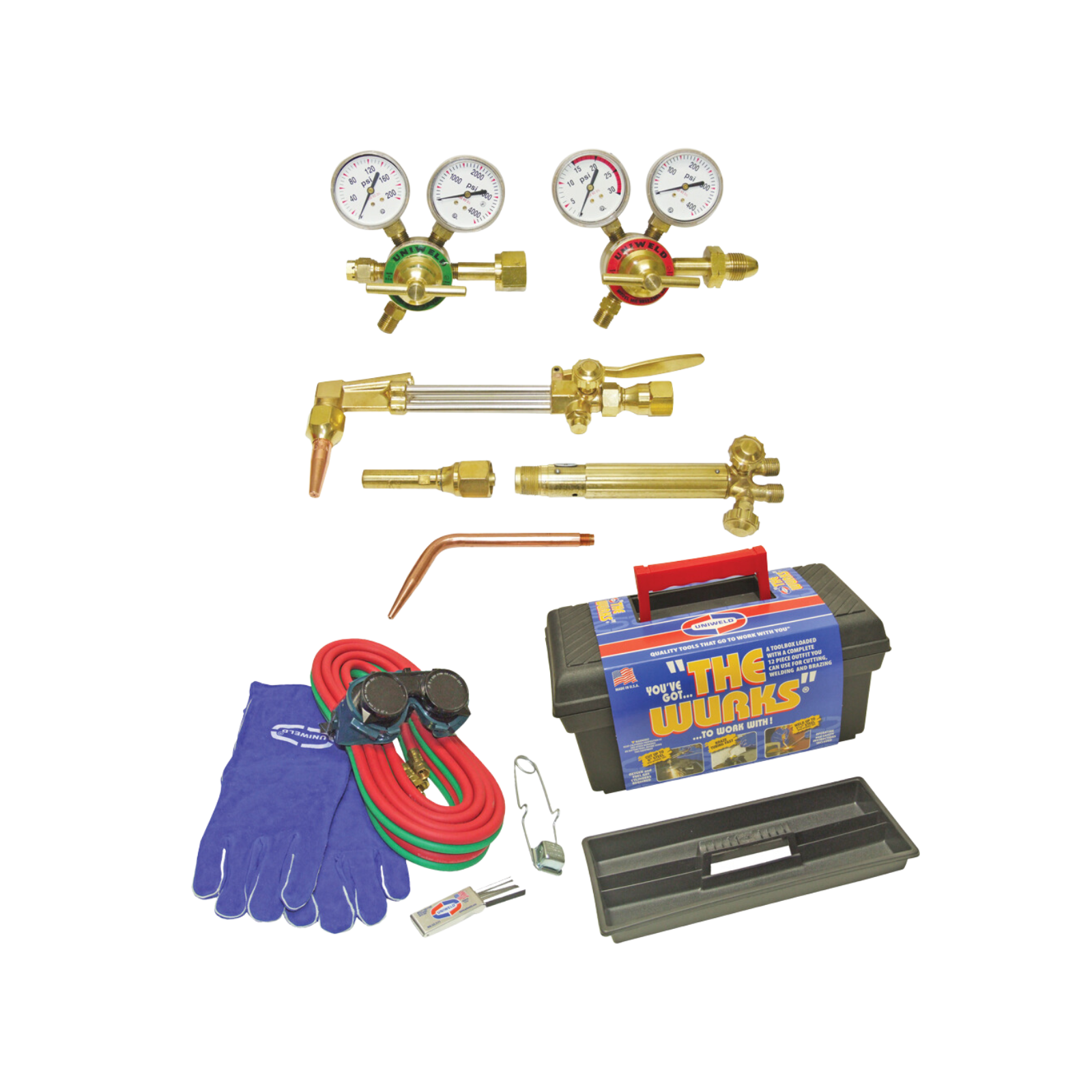 KIT SOLDADURA AUTOGENA 2 5/8 SIN TANQUES INDUSTRIAL UNIWELD – FrioAire ...