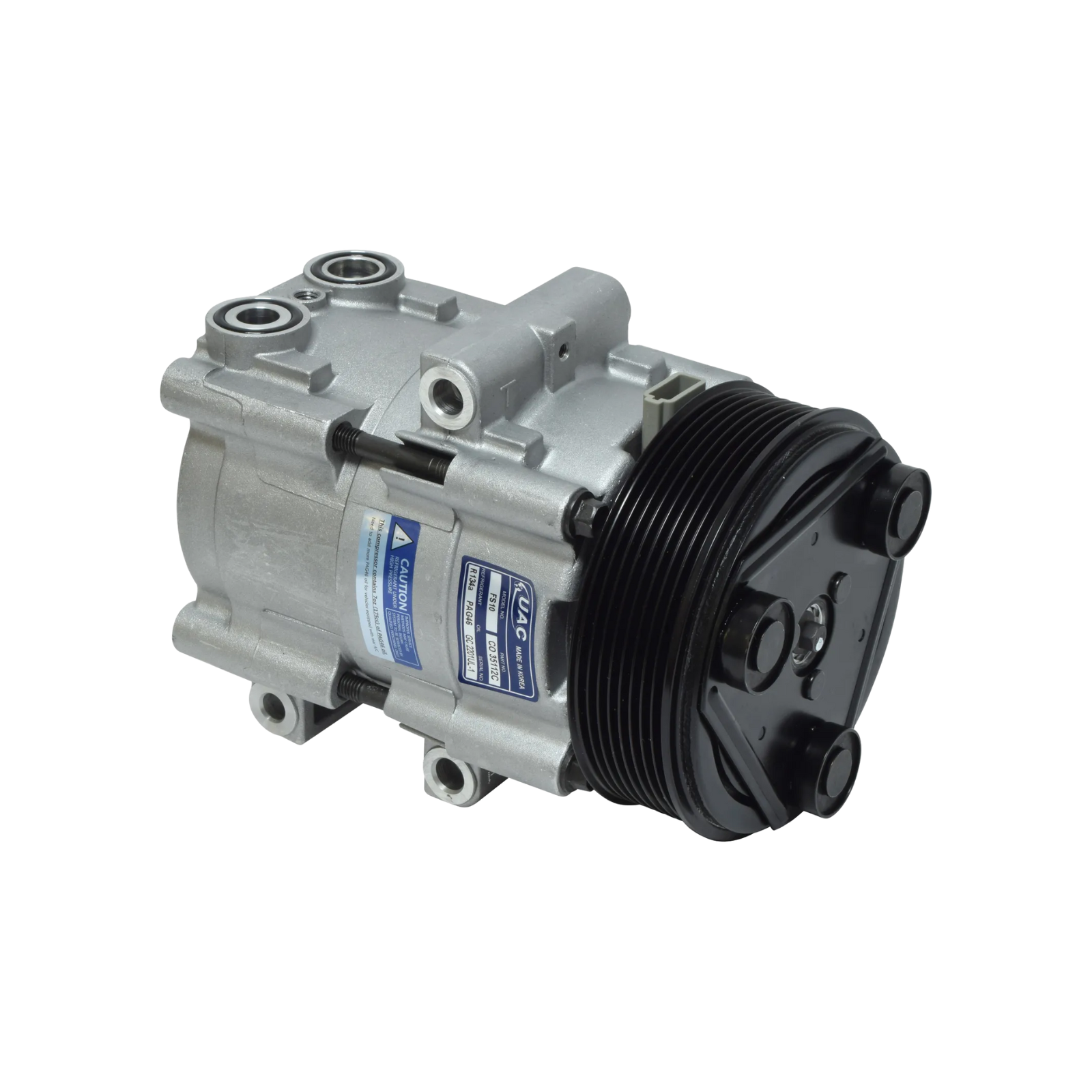 COMPRESOR AUTO FORD F-SERIES 04-97 FS10 POLEA MULTI R-134A PERNOS PASA ...